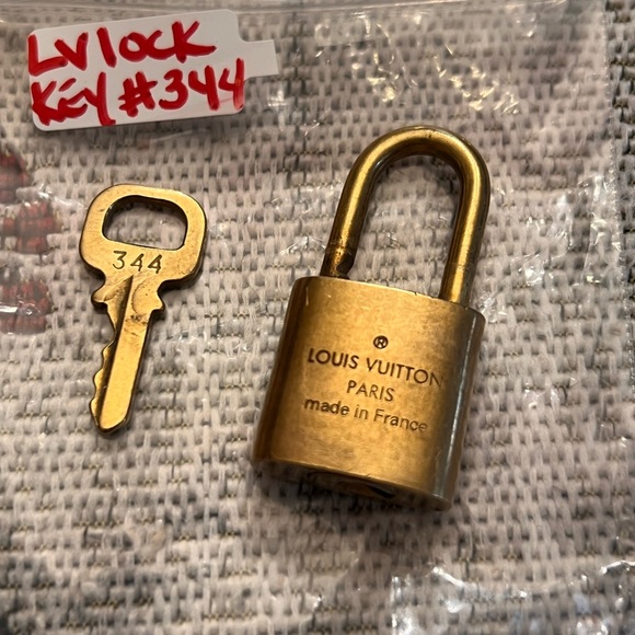 Louis Vuitton | Jewelry | Louis Vuitton Gold Padlock With Key 344 ...